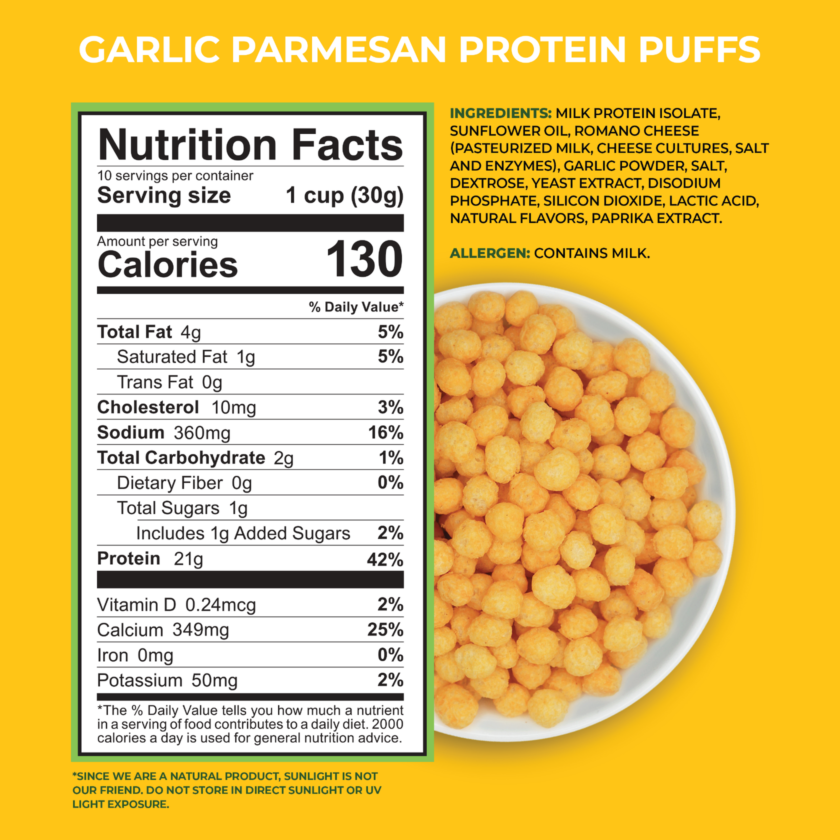 Garlic Parmesan | Protein Puff Snacks | TPI Foods – Twin Peaks Ingredients