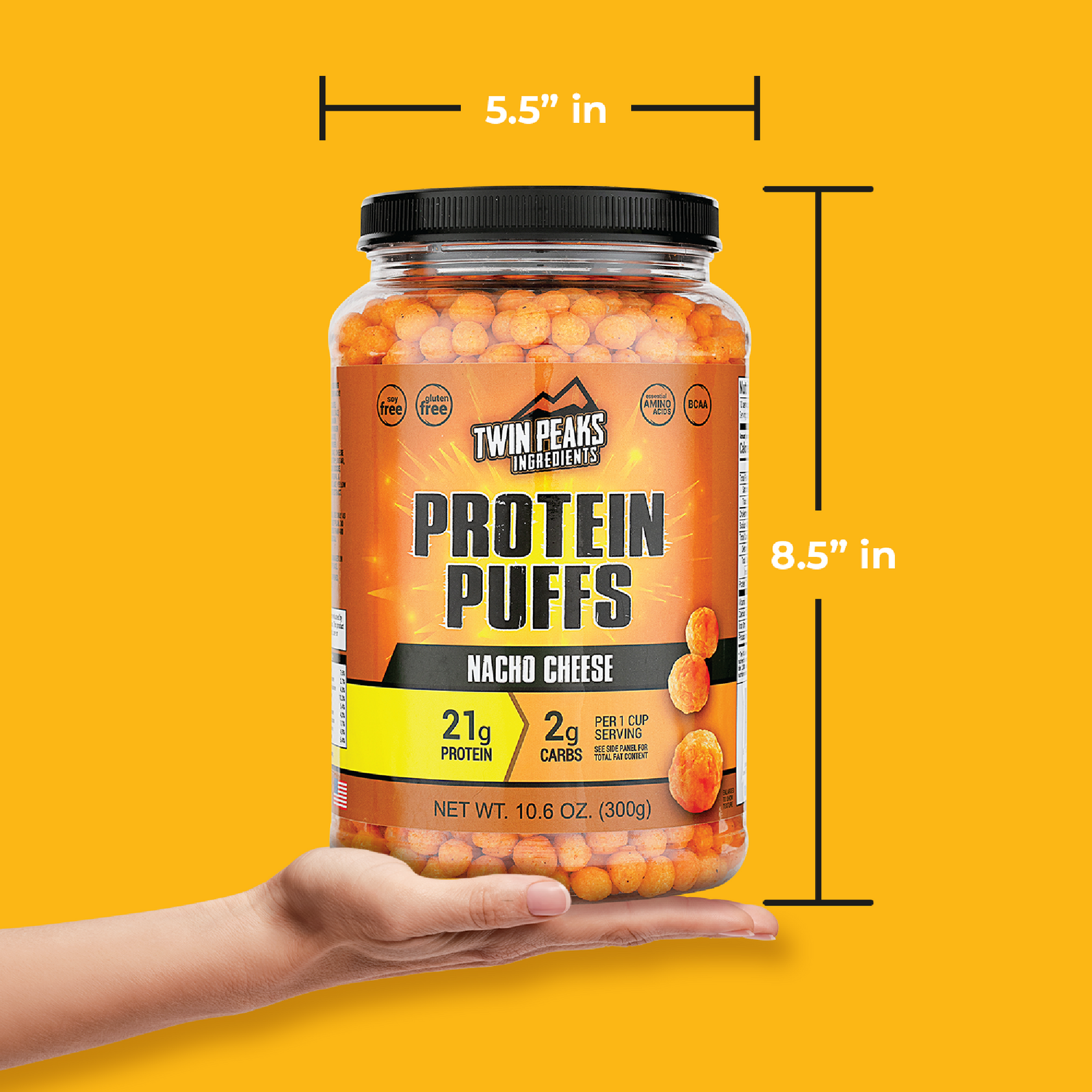 Nacho Cheese | Protein Puff Snacks | TPI Foods – Twin Peaks Ingredients